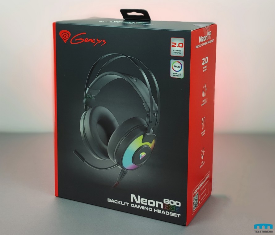 Genesis Neon 600 RGB gaming fejhallgató teszt – Tesztarena.hu