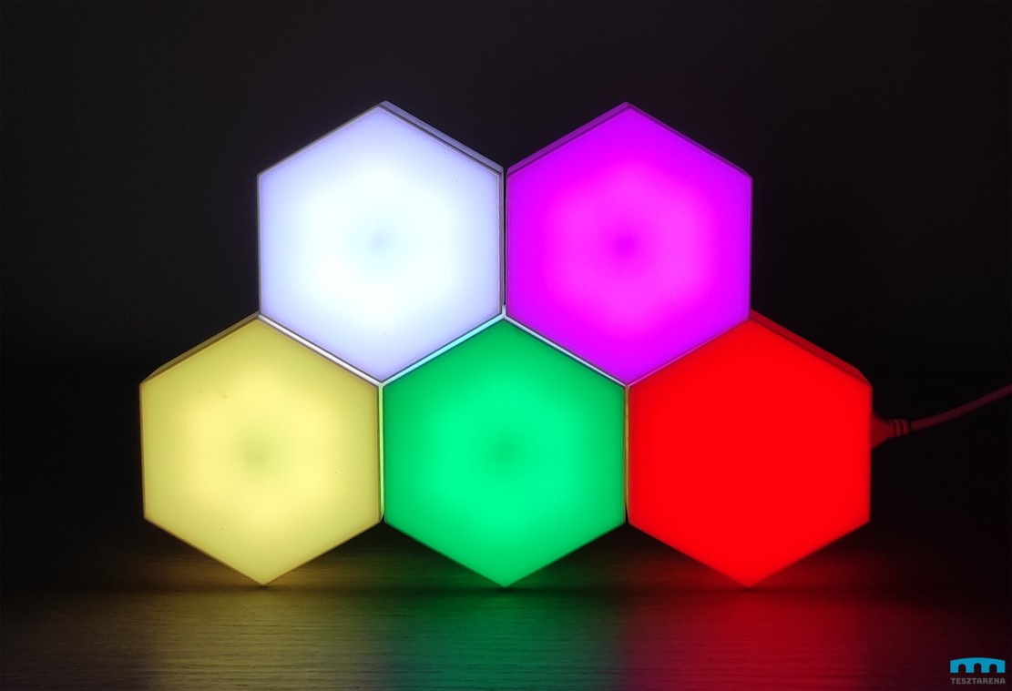 Ultraolcsó, mégis nagyon látványos RGB puzzle világítás teszt ...