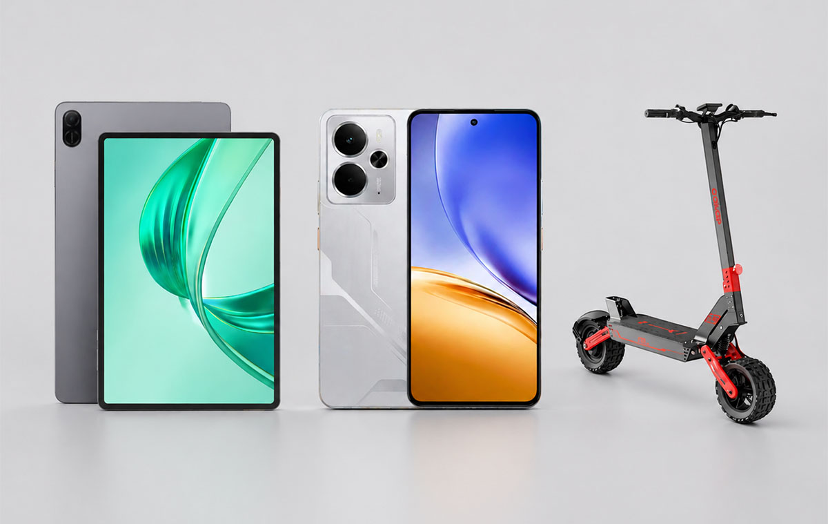 Extrém olcsó egy erős, nagyon jó telefon és egy tablet, meg egy roller ...